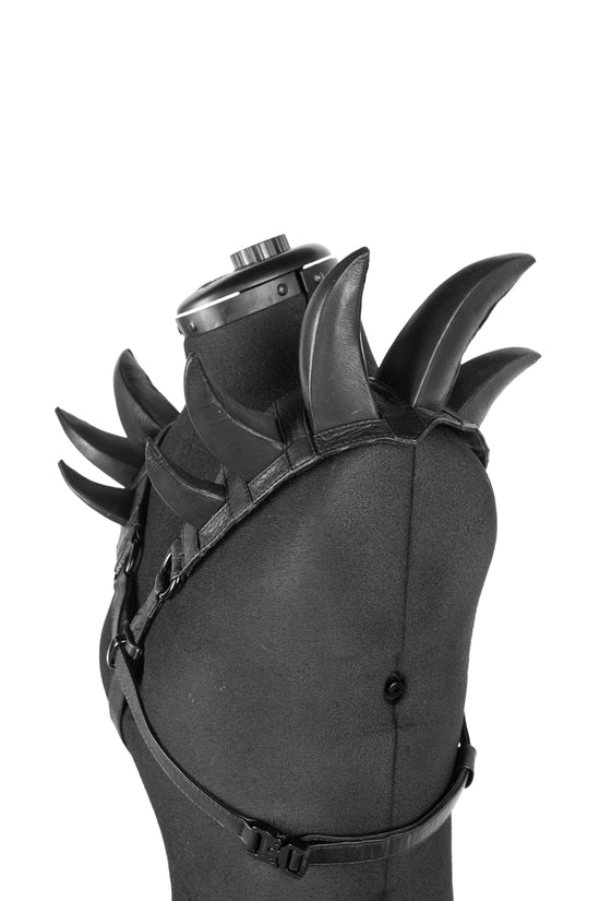 Cross Hatch Spike Leather Harness Shoulder Piece Epaulette – Jungle ...