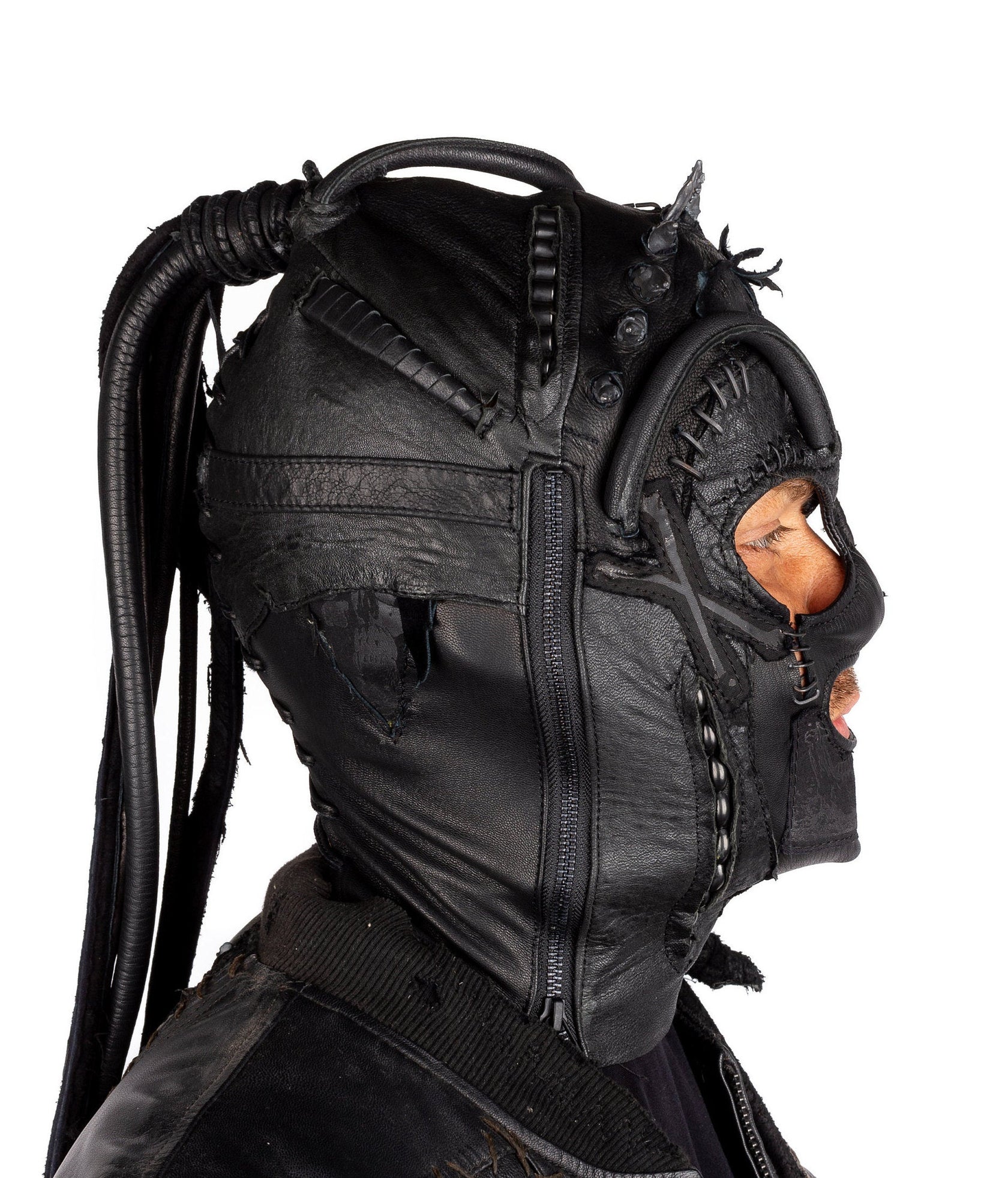Black Leather Predator Zombie Gimp Mask – Jungle Tribe LA