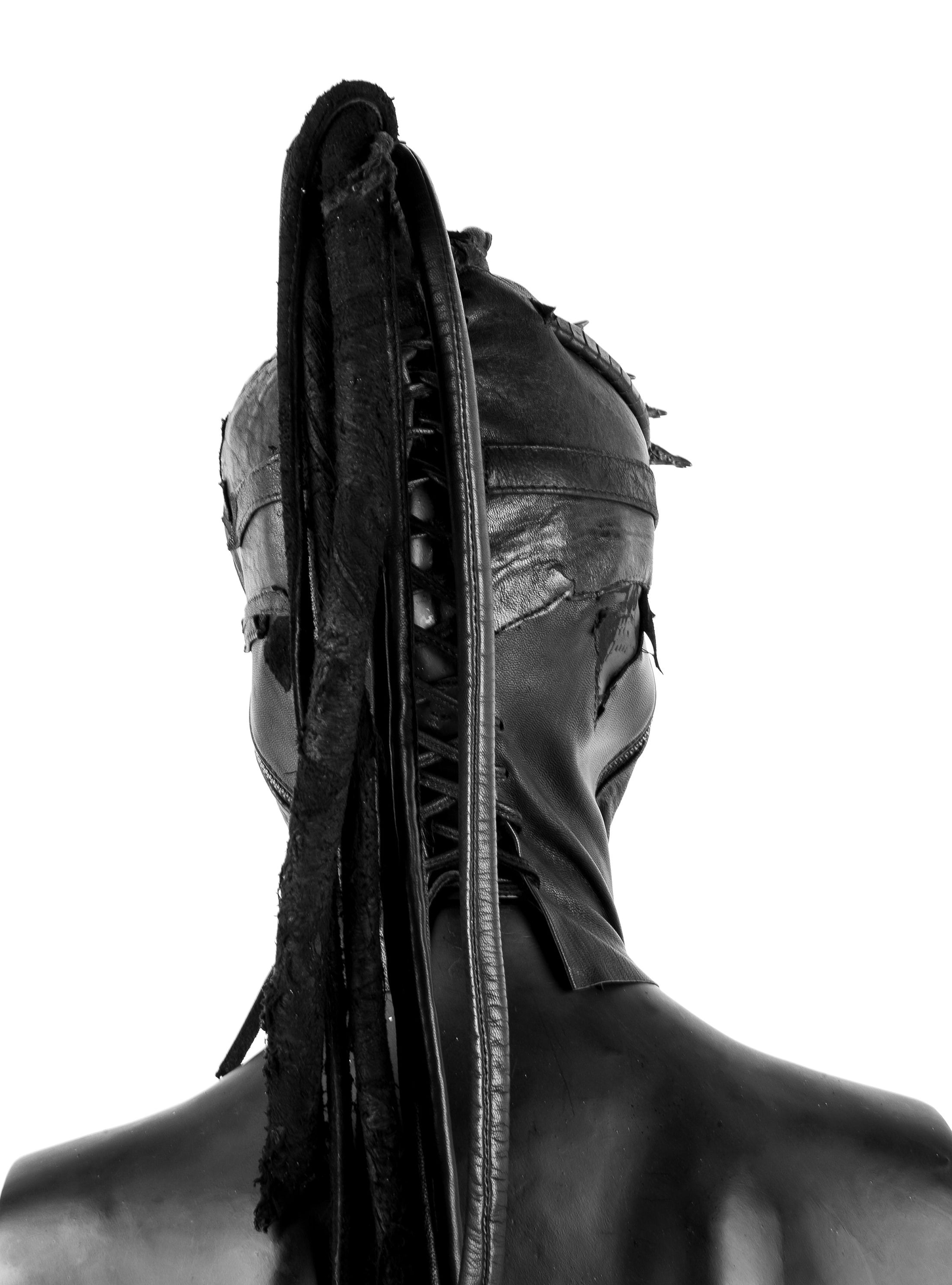 Black Leather Predator Zombie Gimp Mask – Jungle Tribe LA