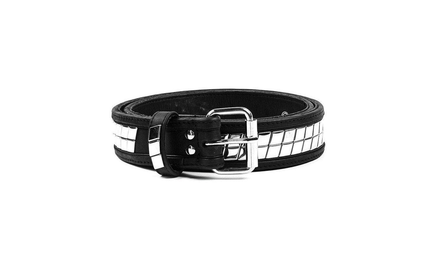 Side Flex Black Leather Silver Studded Punk Rocker Belt – Jungle Tribe LA